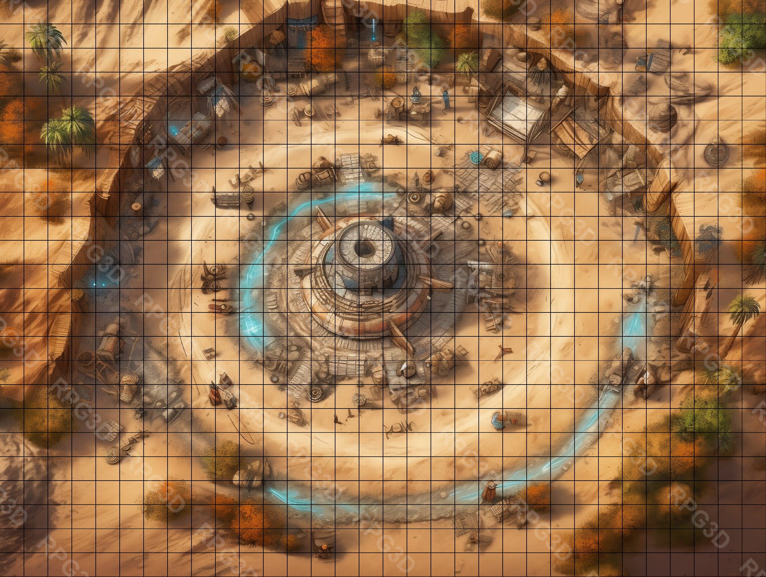 Desert Village Battle Map Dnd Battle Map D&D Battlemap - Etsy UK