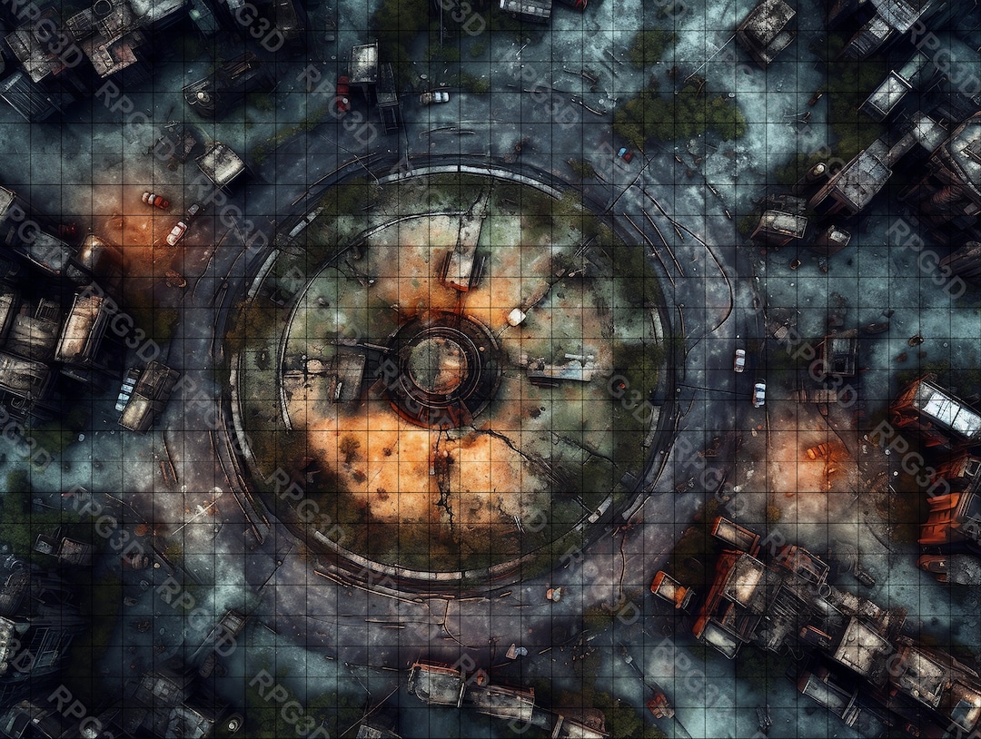 Apocalypse City Battle Map Dnd X6 D&D Battlemap Donjons Et - Etsy Australia