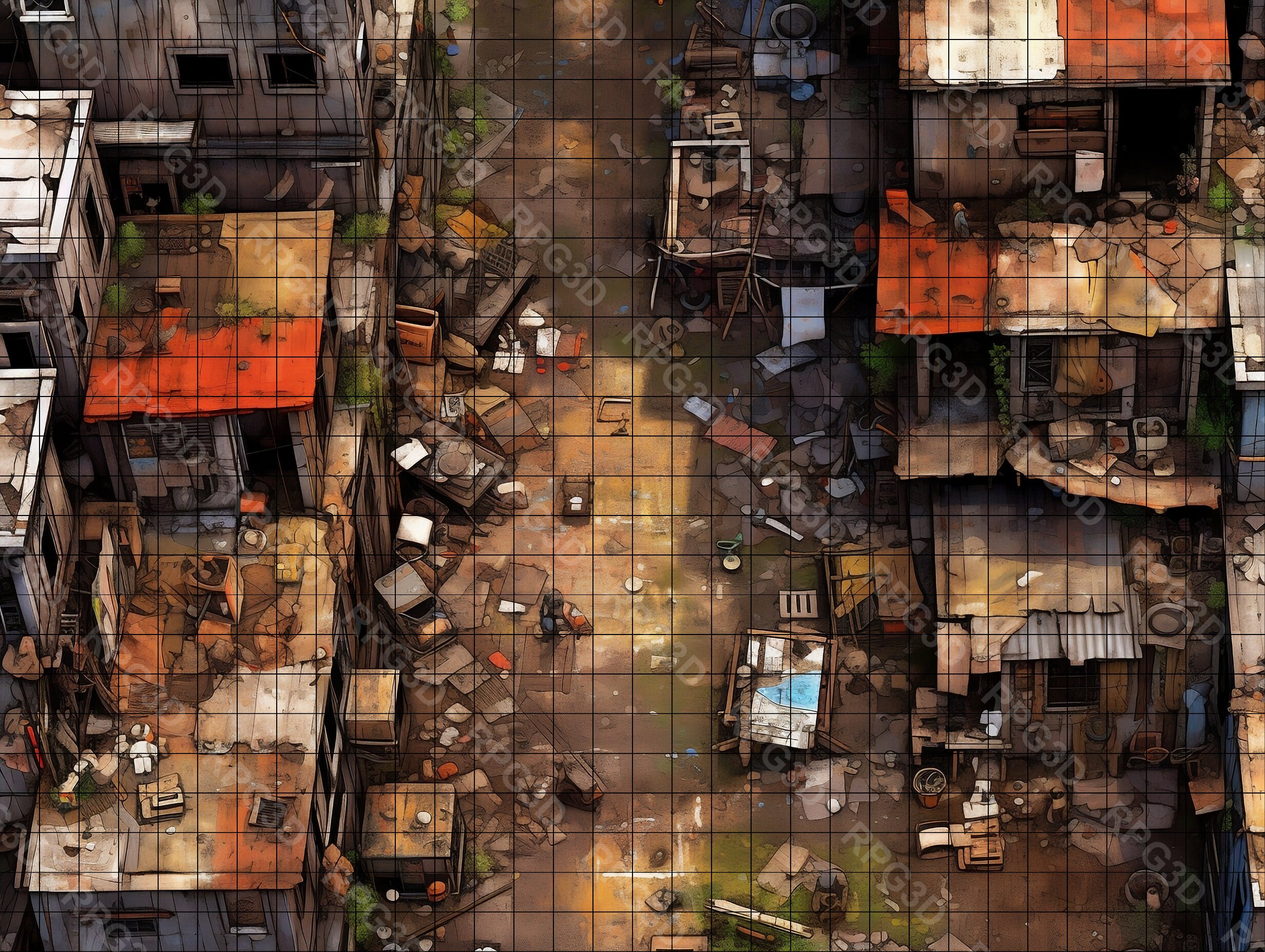 Apocalypse City Battle Map Dnd X6 D&D Battlemap Donjons Et - Etsy Australia