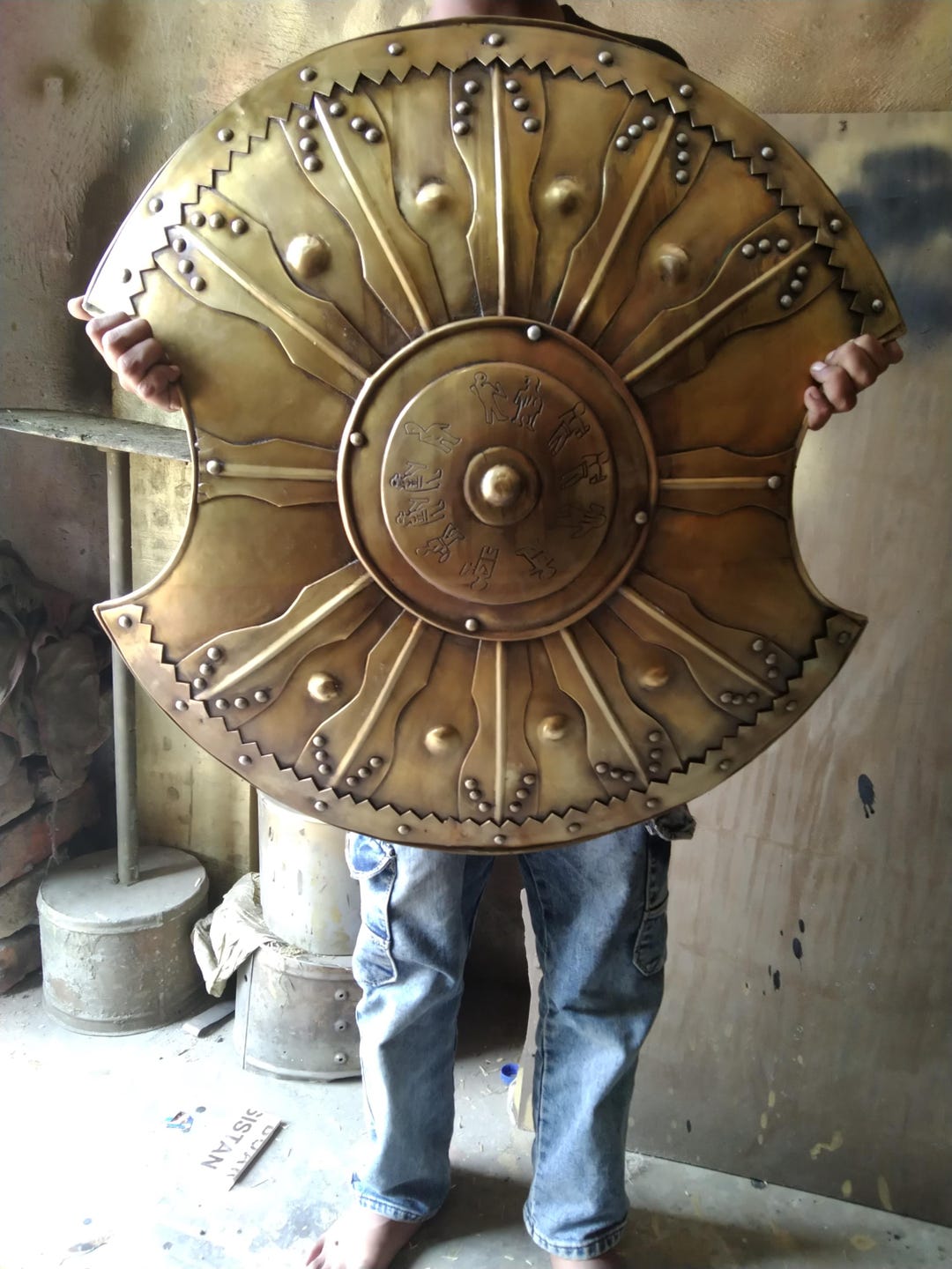 Medieval Troy Achilles Handmade Iron/steel Shield - 24" Antique - Etsy