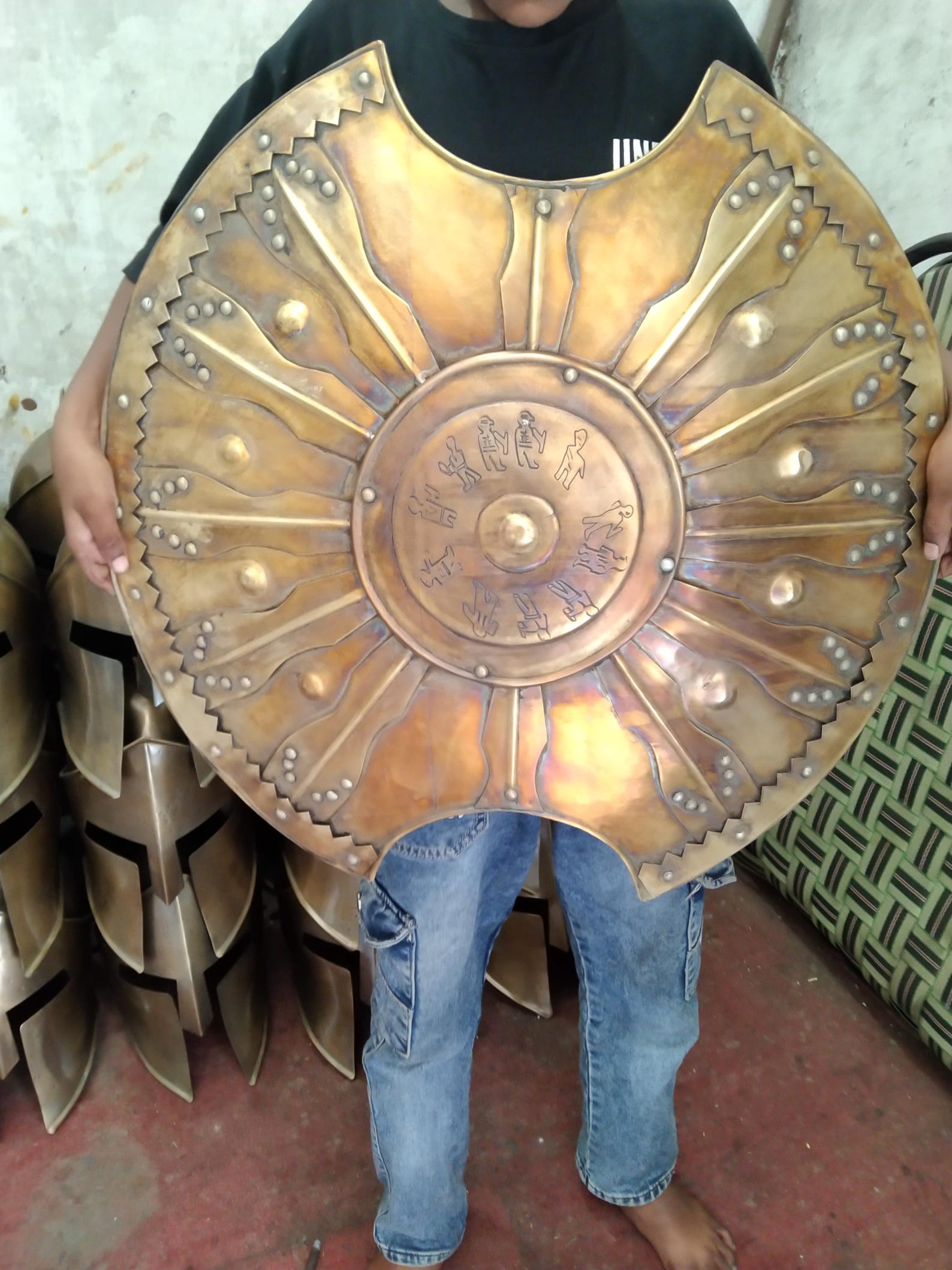 Medieval Troy Achilles Handmade Iron/steel Shield - 24" Antique - Etsy