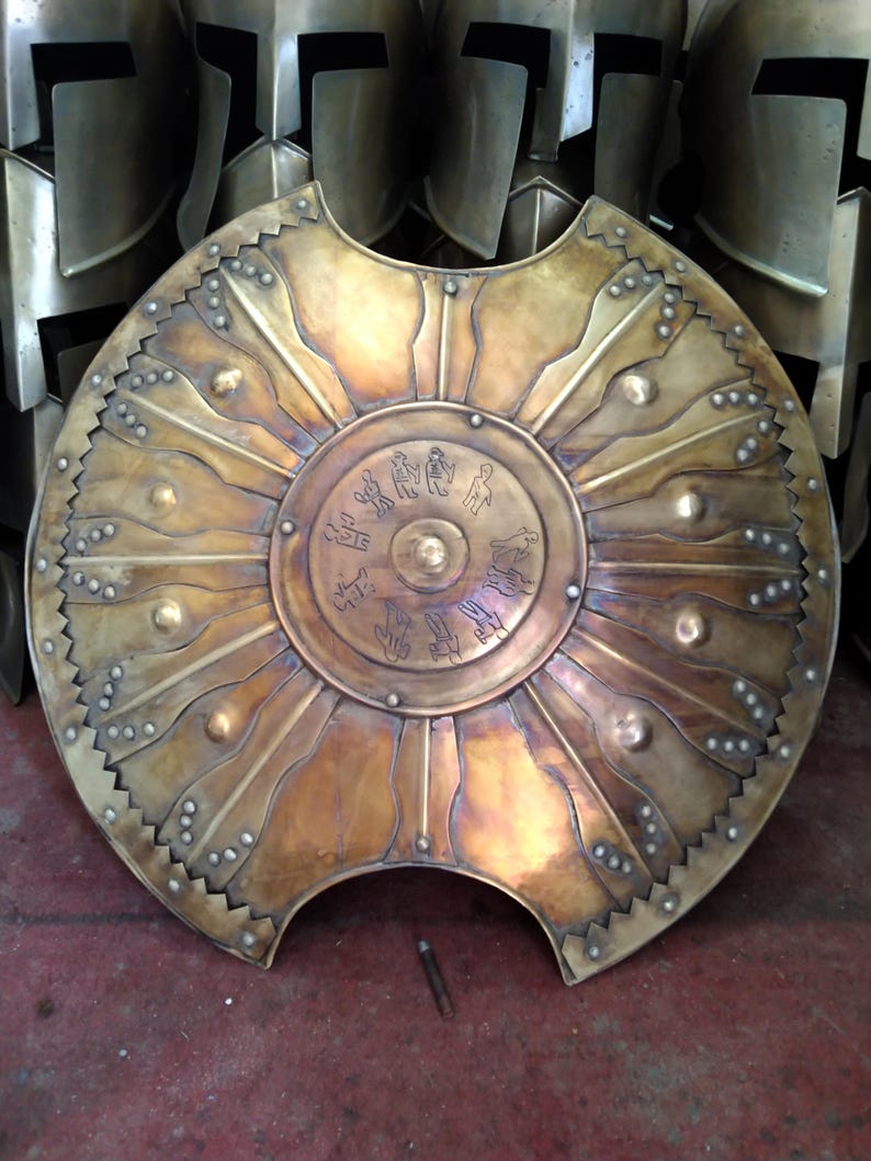 Medieval Troy Achilles Handmade Iron/steel Shield - 24" Antique - Etsy