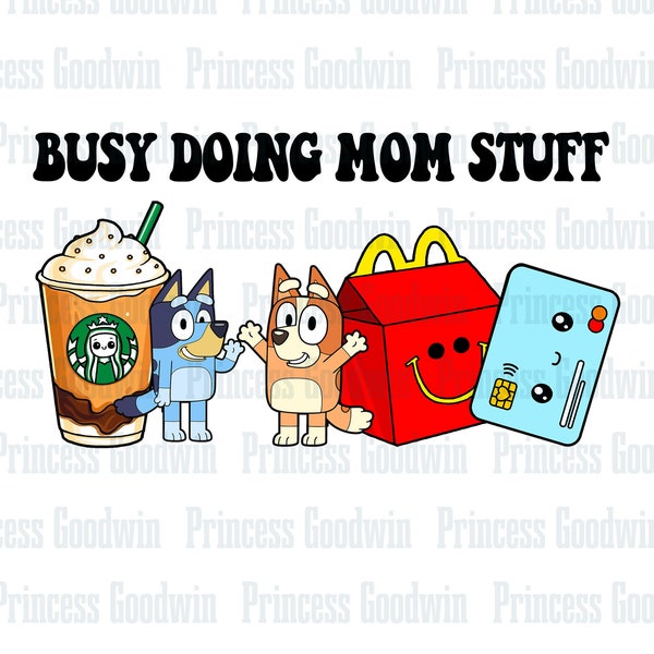 Bluey Doing Mum Stuff - Etsy