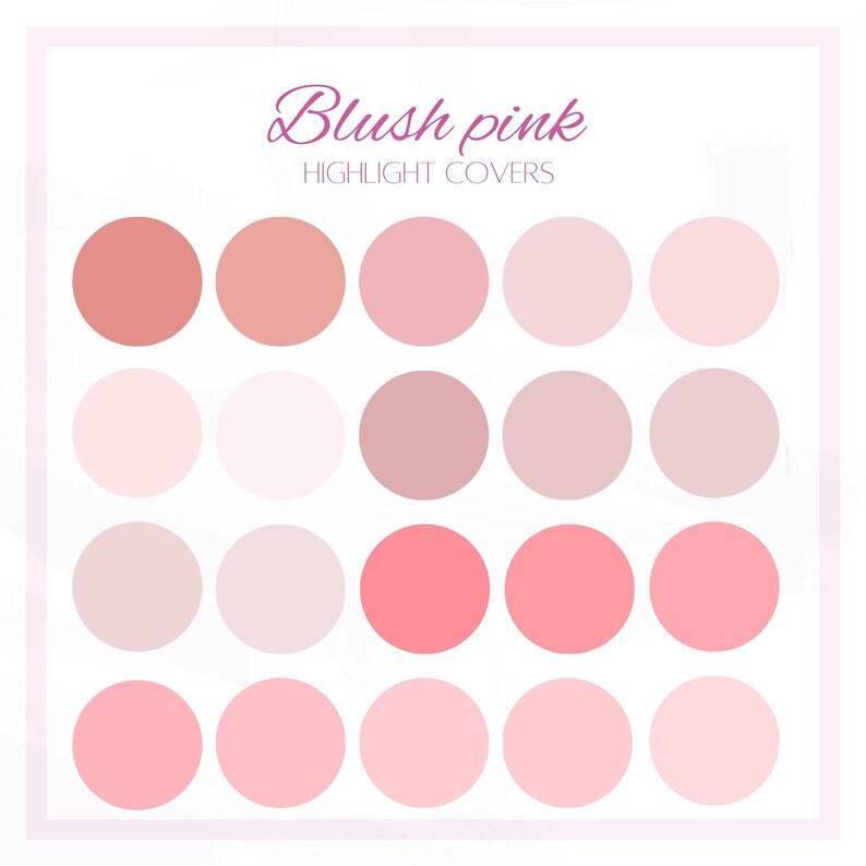 20 Blush Pink Instagram Highlights / Canva Highlight Templates ...