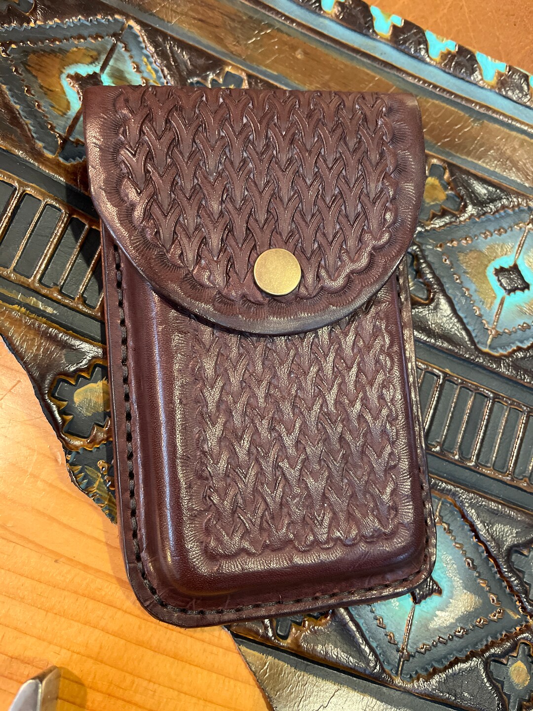 Handmade, Leather Phone Holster - Etsy
