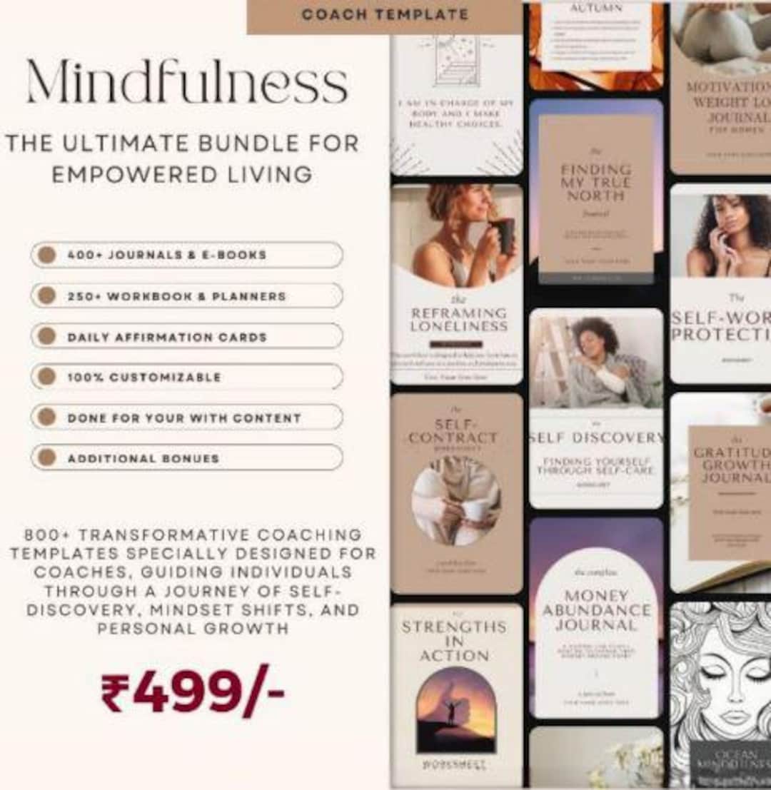 Ultimate Mindfulness Coaching Bundle - Etsy