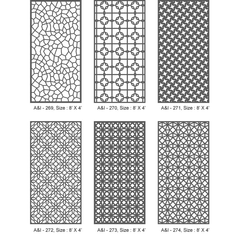 5,000+ Decorative Panel & CNC Screen Designs | Laser Cut Grilles - DXF ...