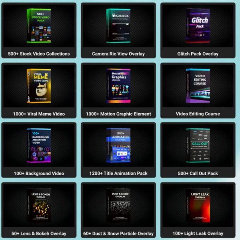 Best Video Editing Bundle (all in One) - Etsy