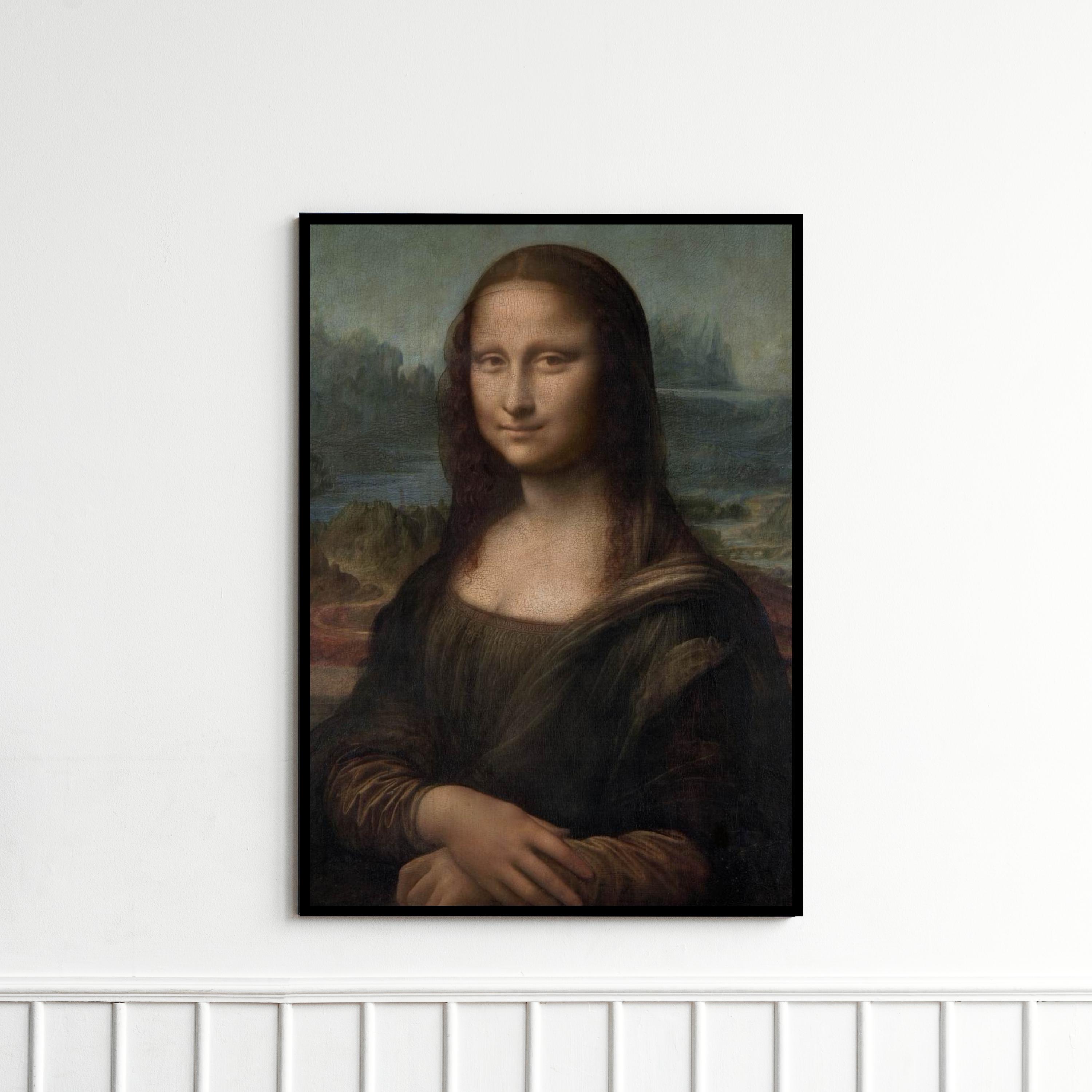 Mona Lisa Portrait, Leonardo Da Vinci Painting, Mona Lisa Wall Decor ...
