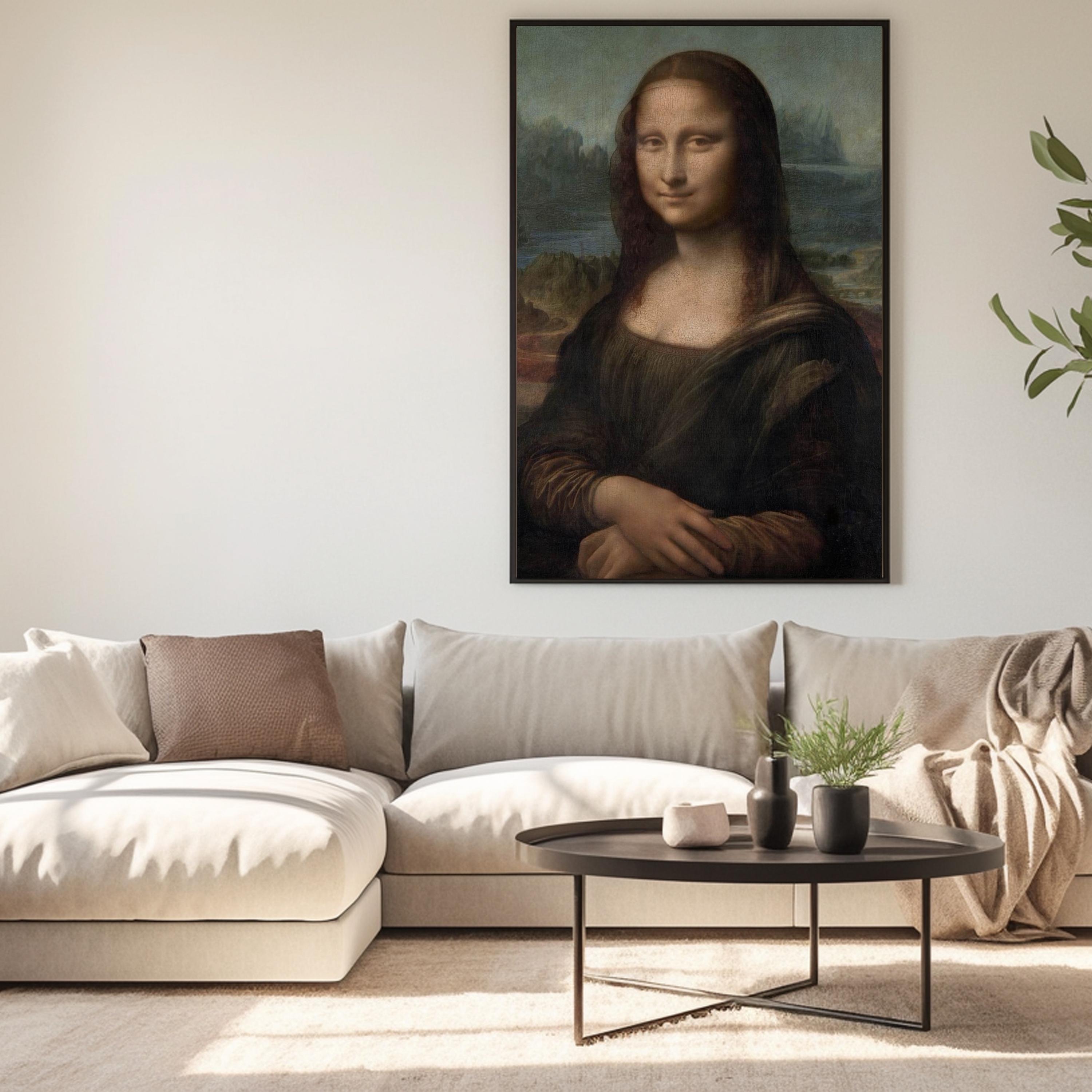 Mona Lisa Portrait, Leonardo Da Vinci Painting, Mona Lisa Wall Decor ...