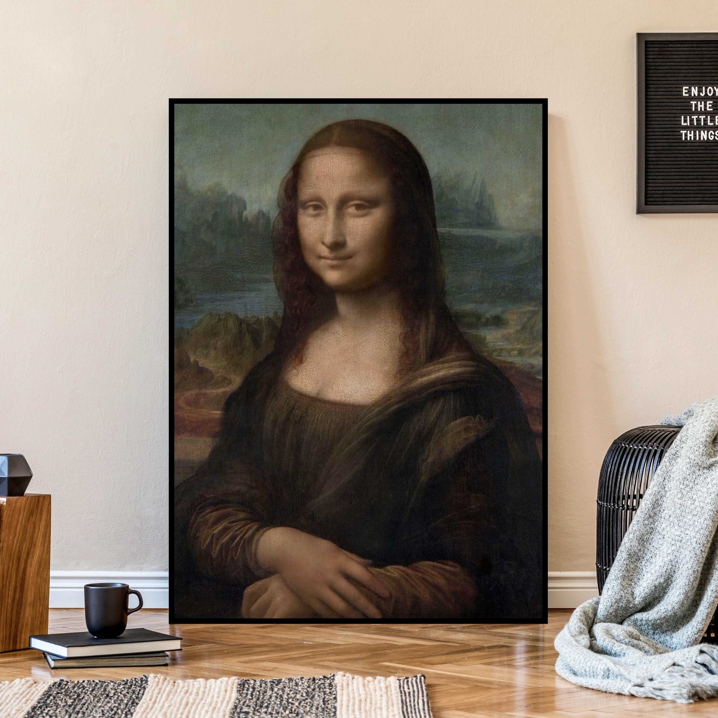 Mona Lisa Portrait, Leonardo Da Vinci Painting, Mona Lisa Wall Decor ...