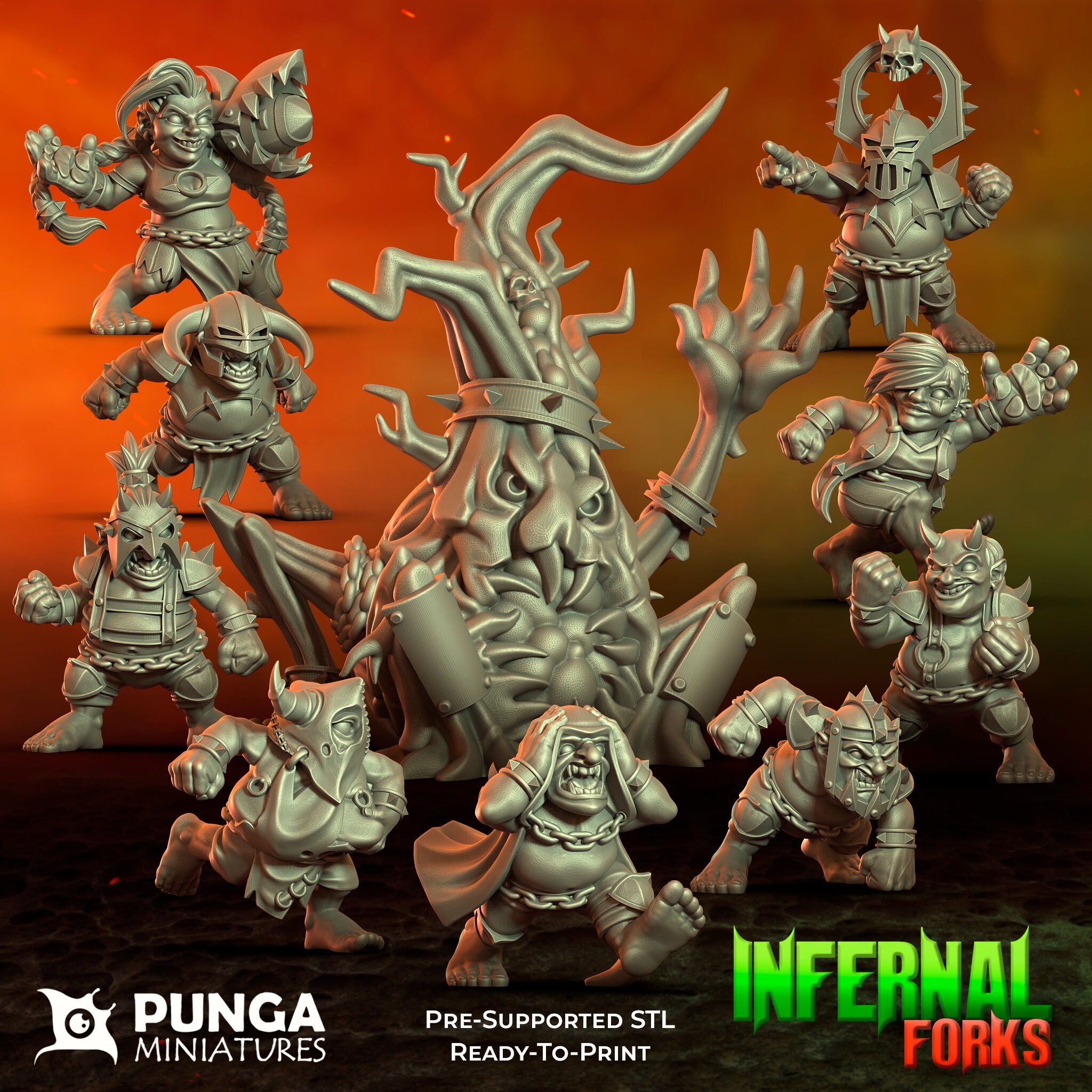 Punga Chaos Halfling Full Team 19 Models fantasy Football - Etsy
