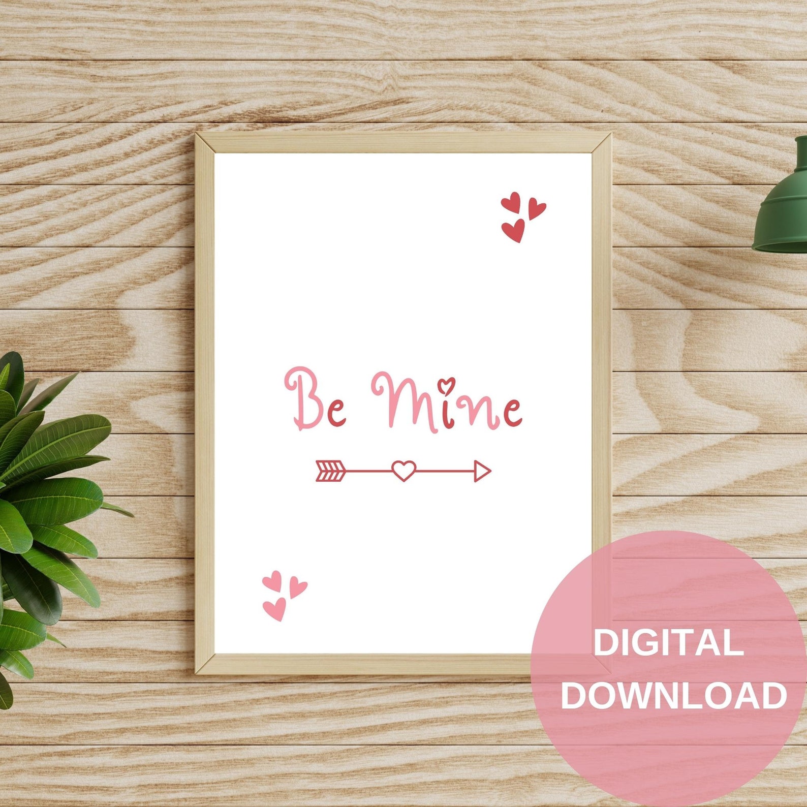 Be Mine Printable Wall Art,heart Poster,hearts Sign Printable Wall Art ...