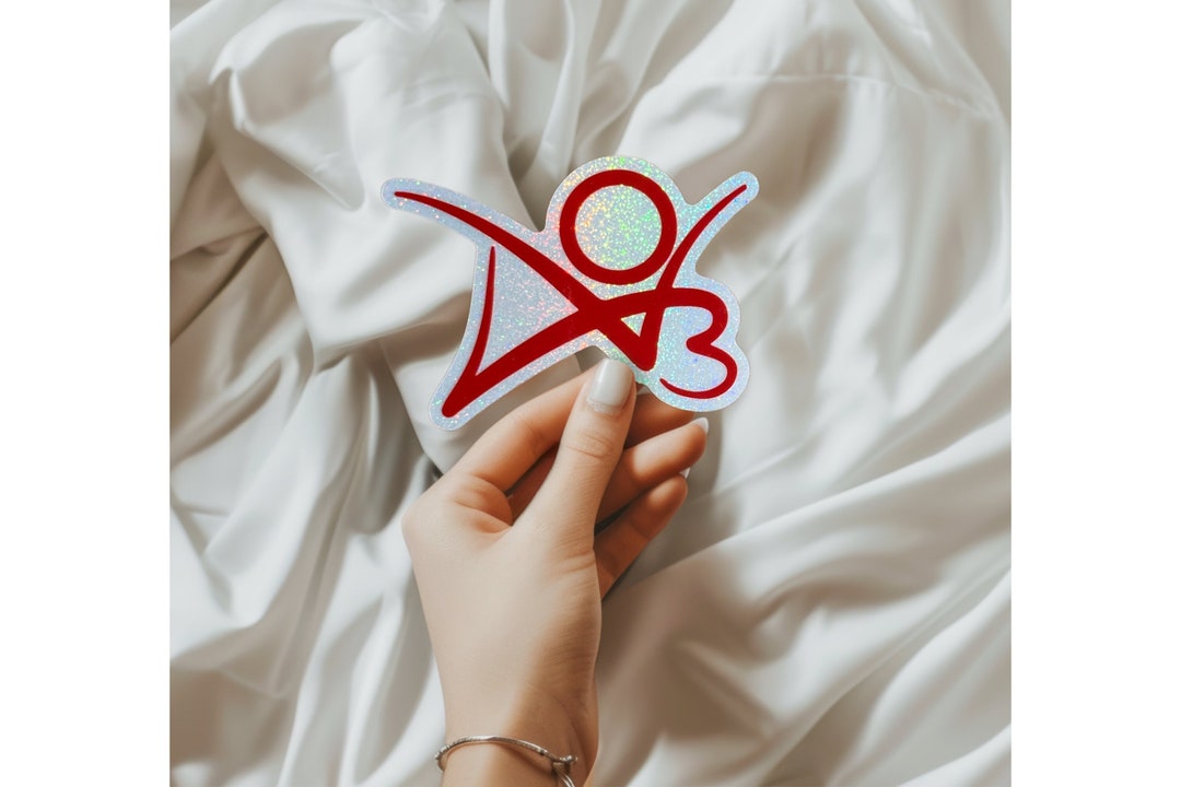 AO3 Logo Holographic Sticker, Sparkly Archive of Our Own Sticker for ...