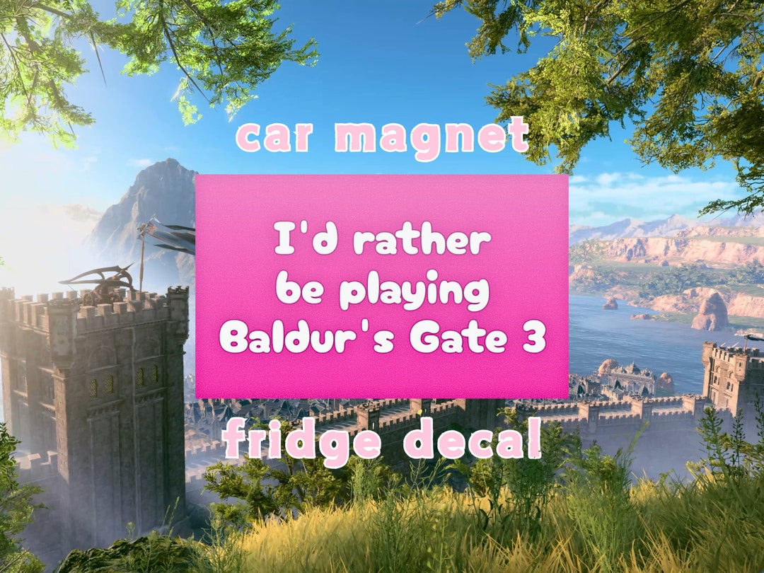 Baldur's Gate 3 Car Magnet, BG3 Car or Fridge Decal Decoration, Gifts ...