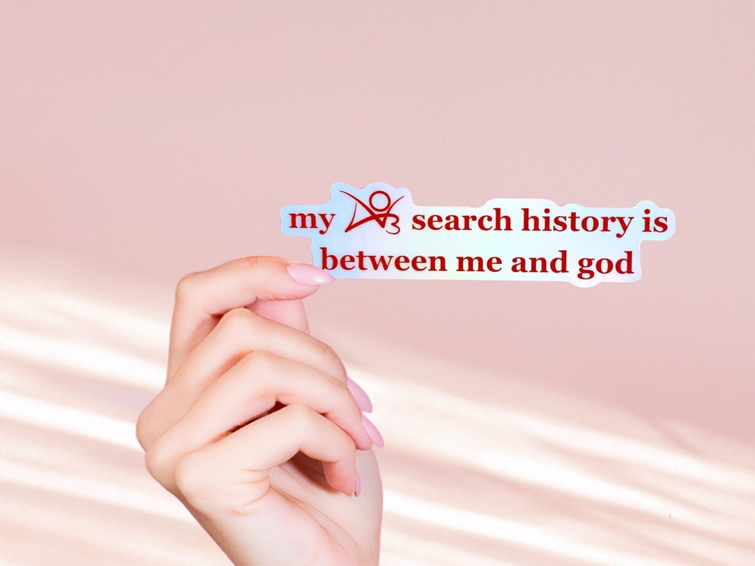My AO3 Search History is Between Me and God Holographic Sticker - Etsy