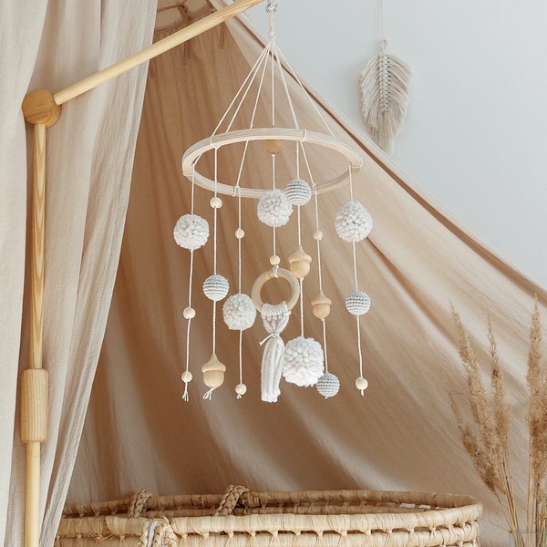 Wood Baby Mobile - Etsy