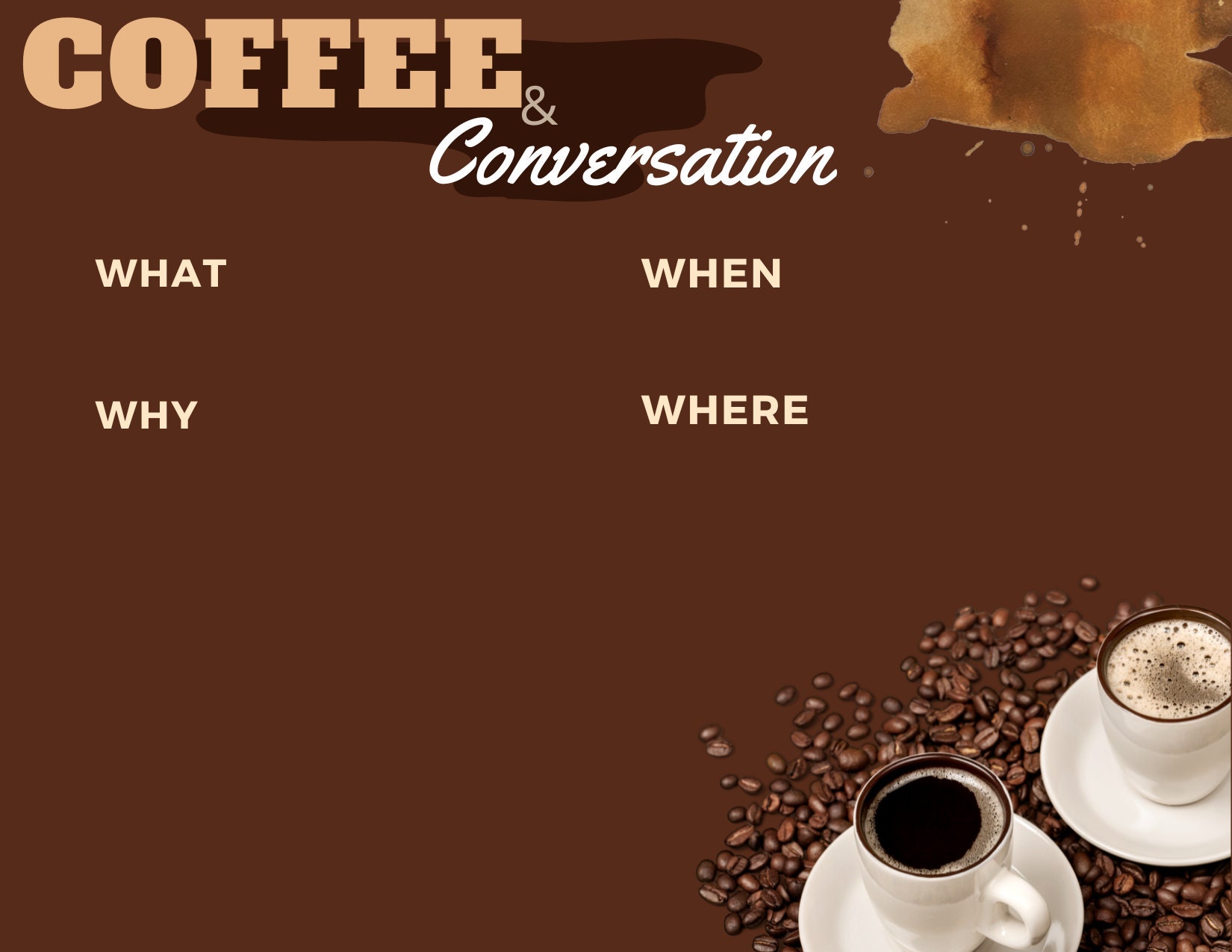 Coffee and Conversation Invitation Download - Etsy