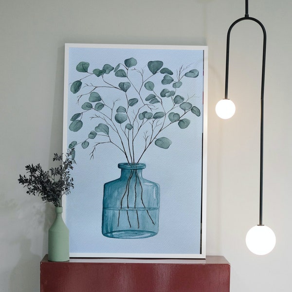 Leafy Branch Wall Art - Etsy
