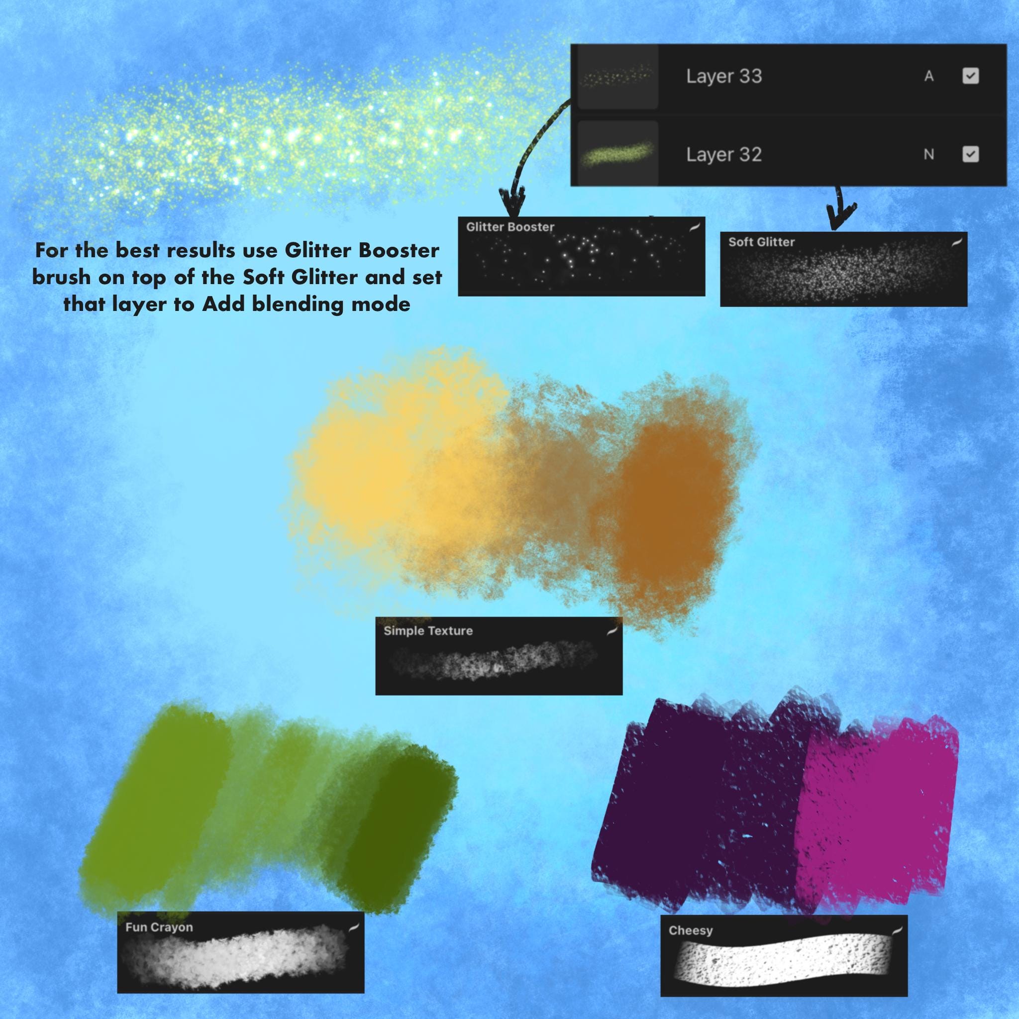 Procreate Mini 2 Brush Set,procreate Texture Brushes, Procreate Paint ...