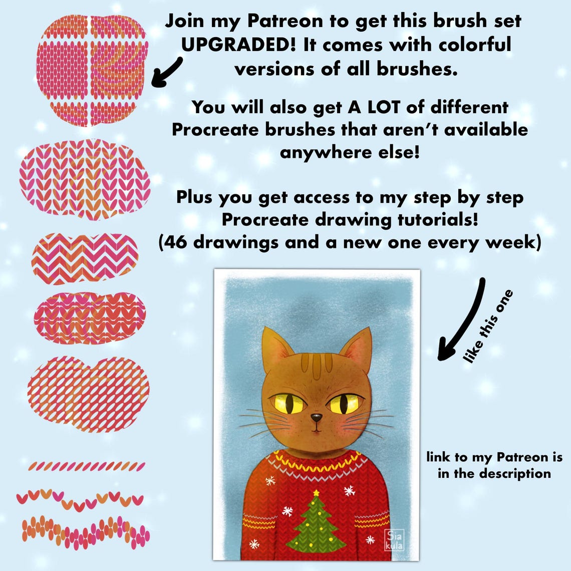 24 +7 Knitting Brushes for Procreate, Knit Brushes for Procreate ...