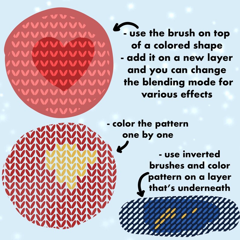 24 +7 Knitting Brushes for Procreate, Knit Brushes for Procreate ...