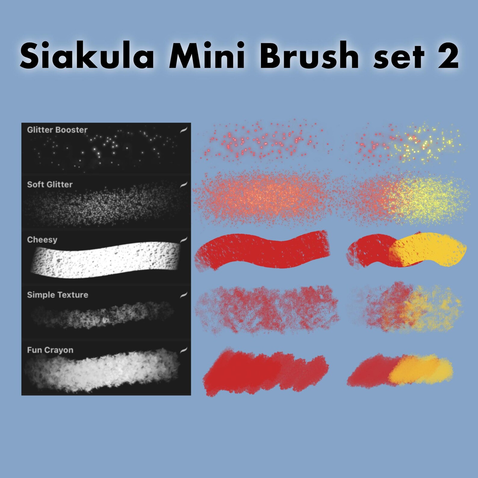 Procreate Mini 2 Brush Set,procreate Texture Brushes, Procreate Paint ...