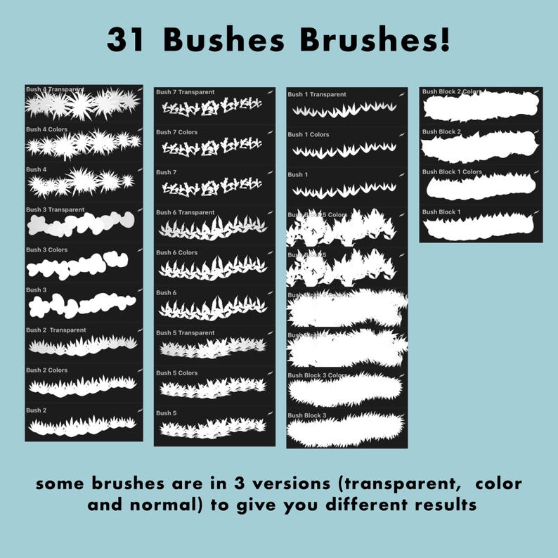 Landscape Brushes for Procreate! 195 Brushes + Exclusive Drawing ...