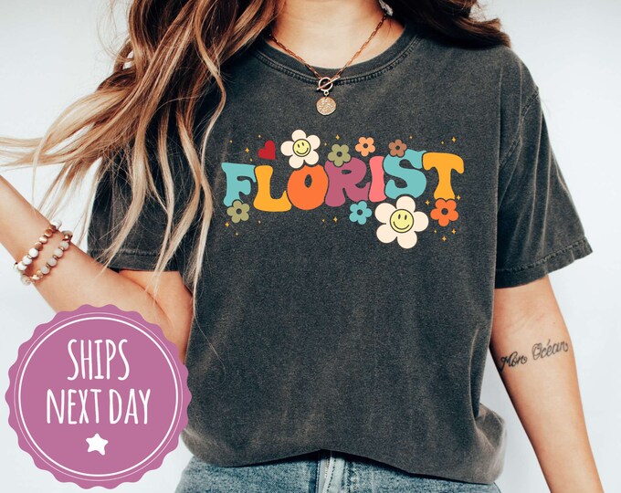 Personalized Florist Nutrition Facts Shirt, Florist Shirt, Florist Gift ...