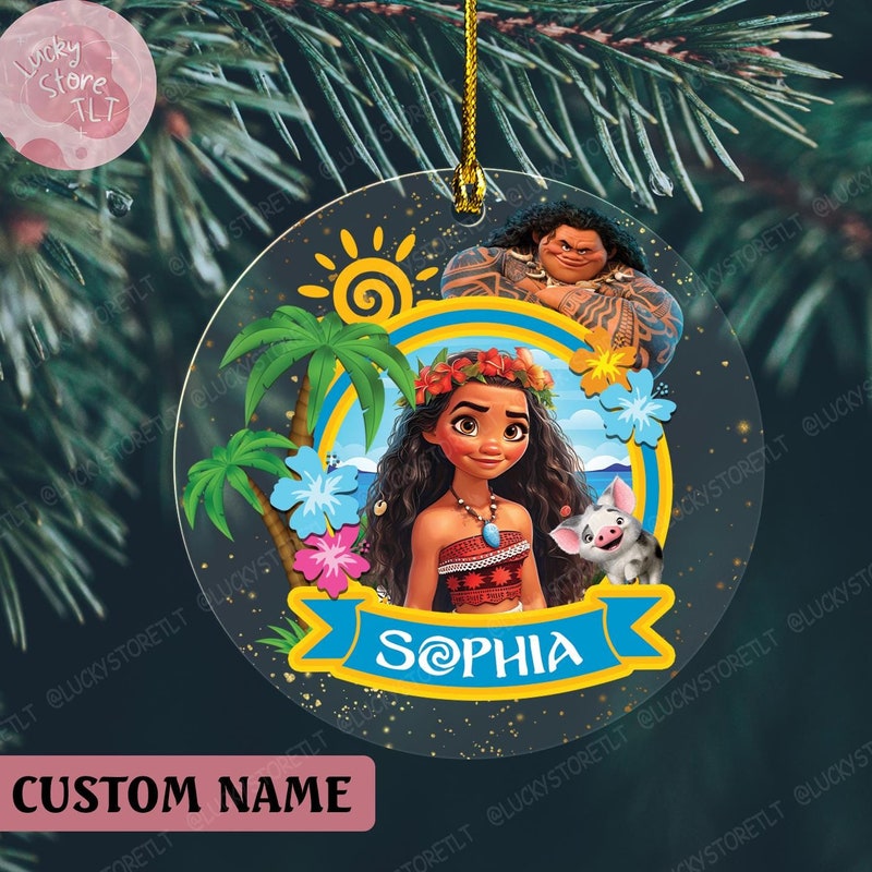 Moana Christmas Ornaments - Etsy
