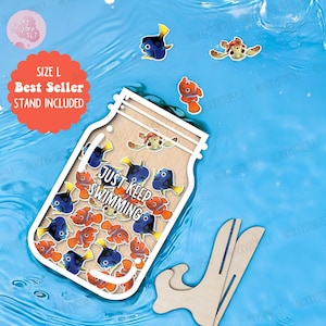 Custom Finding Nemo Reward Jar, Disney Pixar Classroom Teacher Star Jar ...