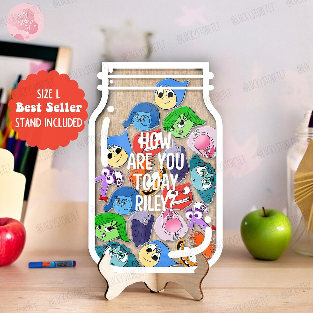 Personalized Disney Inside Out Reward Jar for Kids, Disney Feeling ...