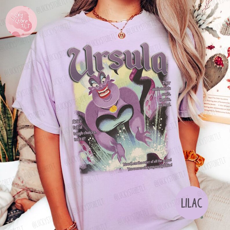 Ursula the Little Mermaid Disney Villains Shirt, Sea Witch Ursula ...