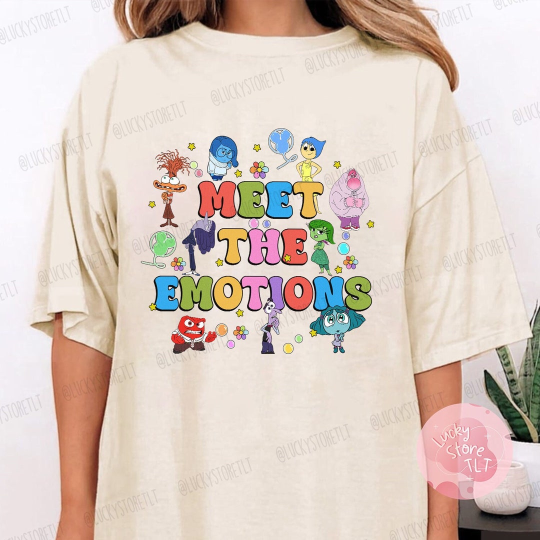 Disney Pixar Meet the Emotions Inside Out 2 Characters Shirt, Disney ...