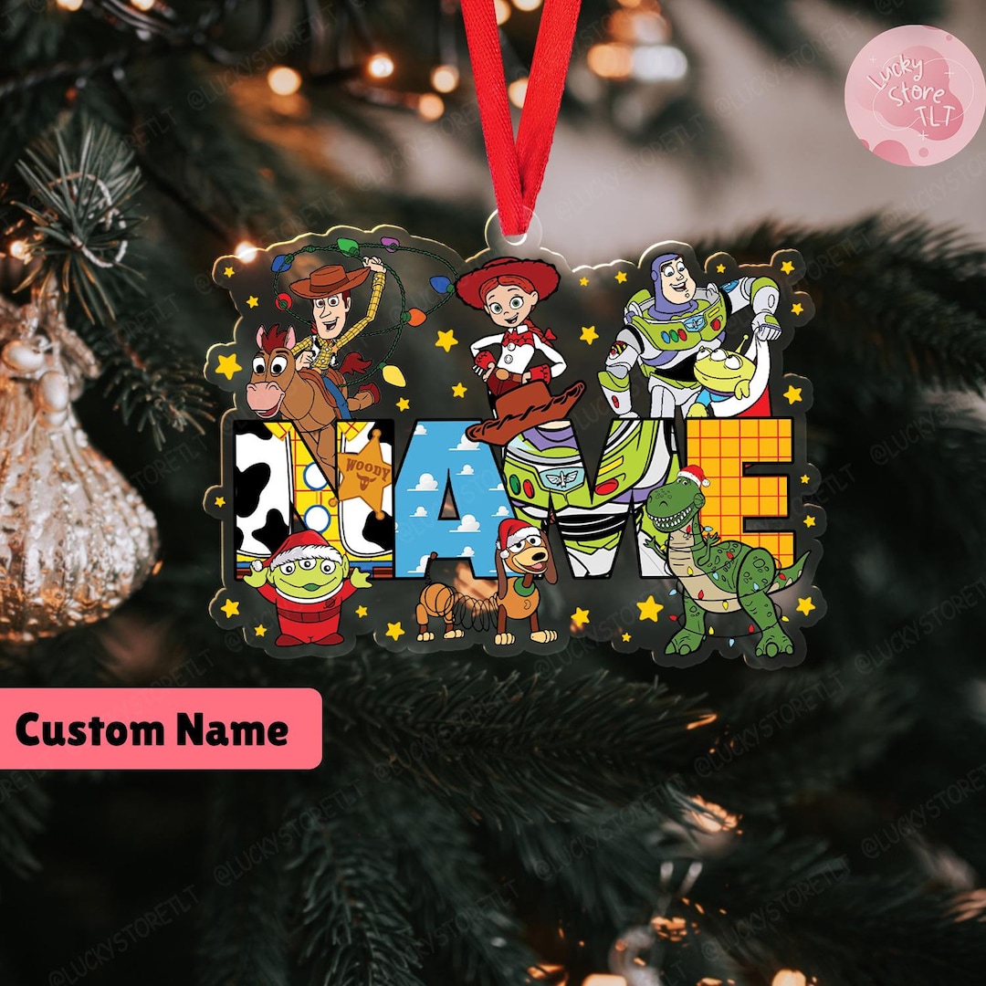 Personalized Disney Pixar Toy Story Christmas Ornament, Custom Name Toy ...
