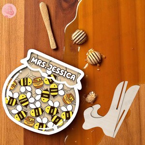 Personalized Back to School Bee Reward Jar, Colorful Classroom Decor ...