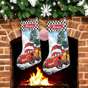 Personalized Disney Pixar Cars Christmas Stocking, Custom Name ...