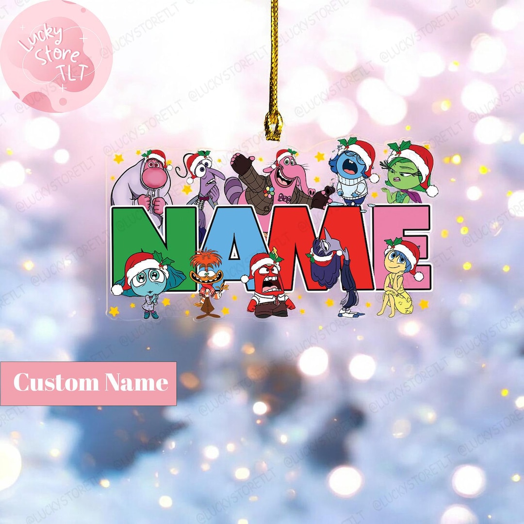 Personalized Disney Disney Inside Out 2 Christmas Ornament, Custom Name ...