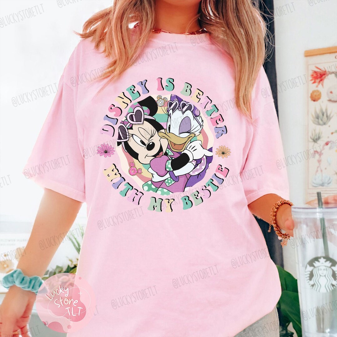 Minnie Mouse and Daisy Duck Besties T-shirt, Disney Girls is Better ...