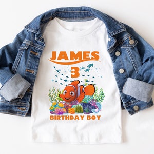 Finding Nemo Birthday Shirt, Finding Nemo T-shirt, Finding Nemo Family ...