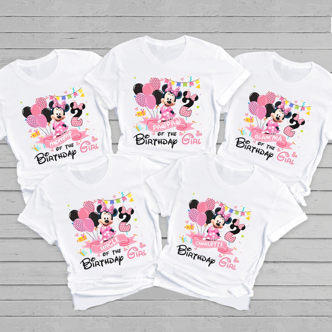 Family Matching Minnie Mouse Shirts, Minnie Birthday Shirt, Custom ...