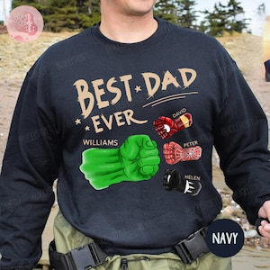 Personalized Best Dad Shirt, Best Dad Ever, Avengers Dad Shirt, It's A ...