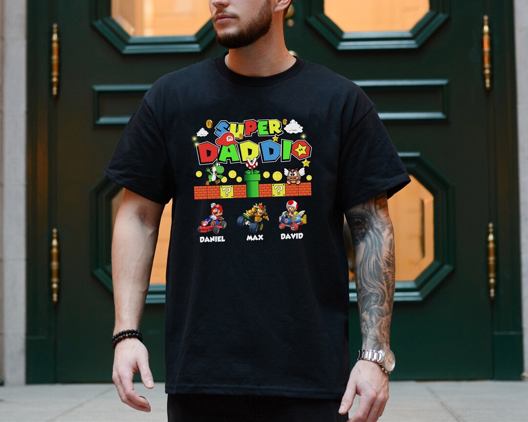 Personalized Daddio Shirt, Super Daddio, It's A Me Daddy Sweatshirt ...