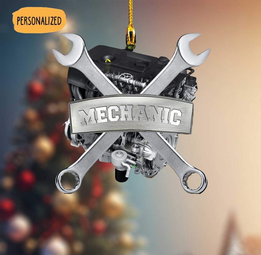 Mechanic Tool Christmas Ornament, Mechanic Acrylic Ornament, Idea Gift ...