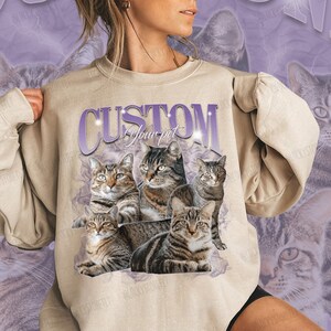 CUSTOM Bootleg Rap PET Shirt, Custom Pet, Custom Photo Vintage Graphic ...