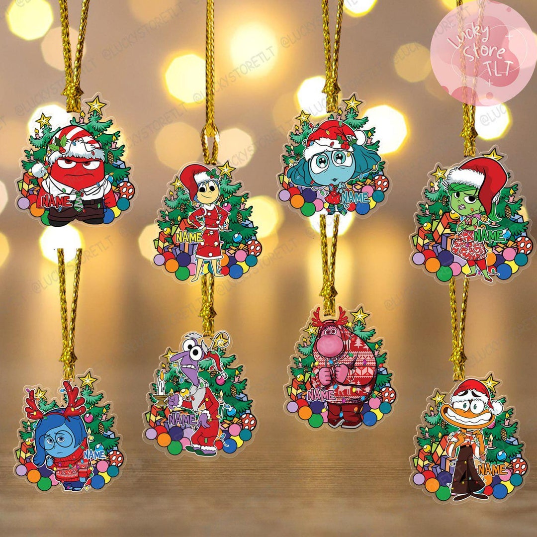 Personalized Disney Disney Inside Out 2 Character Ornament, Custom Name ...