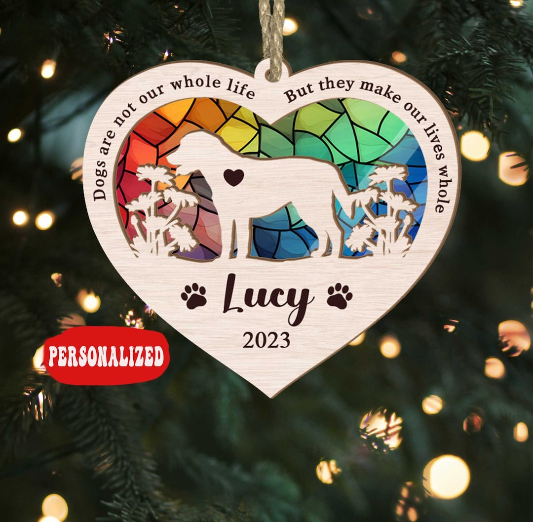 Personalized Labrador-retriever Suncatcher Ornament, Engraved Labrador ...