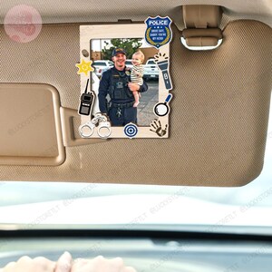 Personalized Drive Safe Daddy Police Officer Badge Car Visor Clip ...