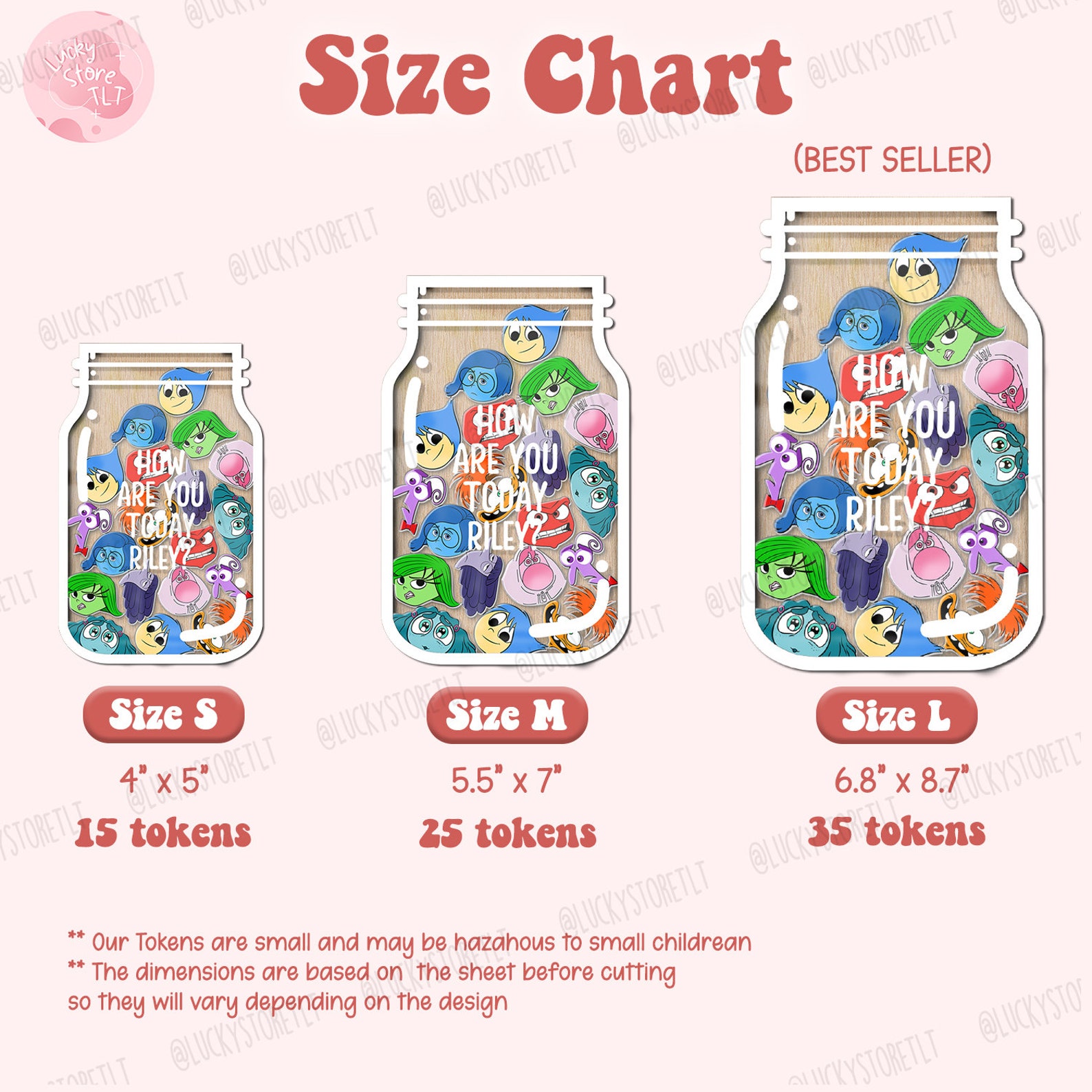 Personalized Disney Inside Out Reward Jar for Kids, Disney Feeling ...