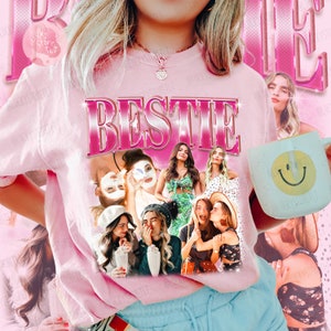 Custom Vintage Bestie Bootleg Shirt, Custom Your Own Bootleg Idea Shirt ...